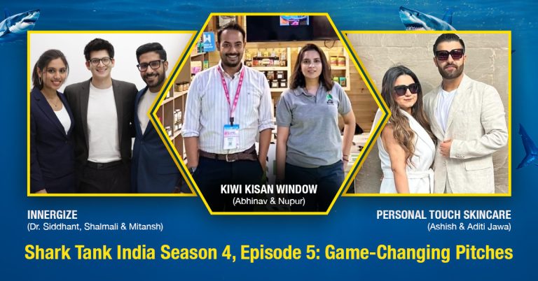 Shark Tank India S4 Ep.5 : Pitchers- InnerGize, KIWI and more